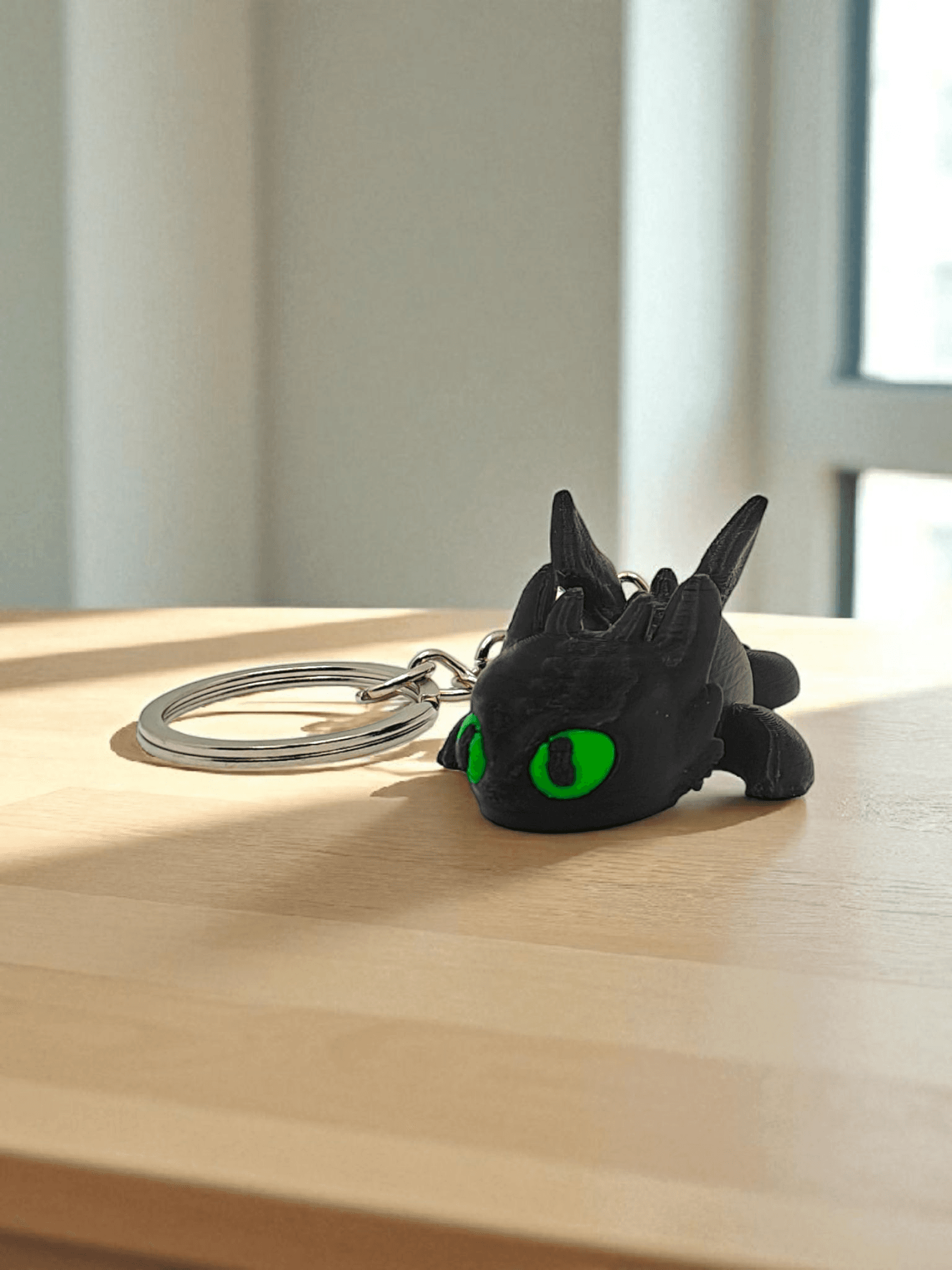 Toothless & Light Fury Dragon Keychains - Mako 3D